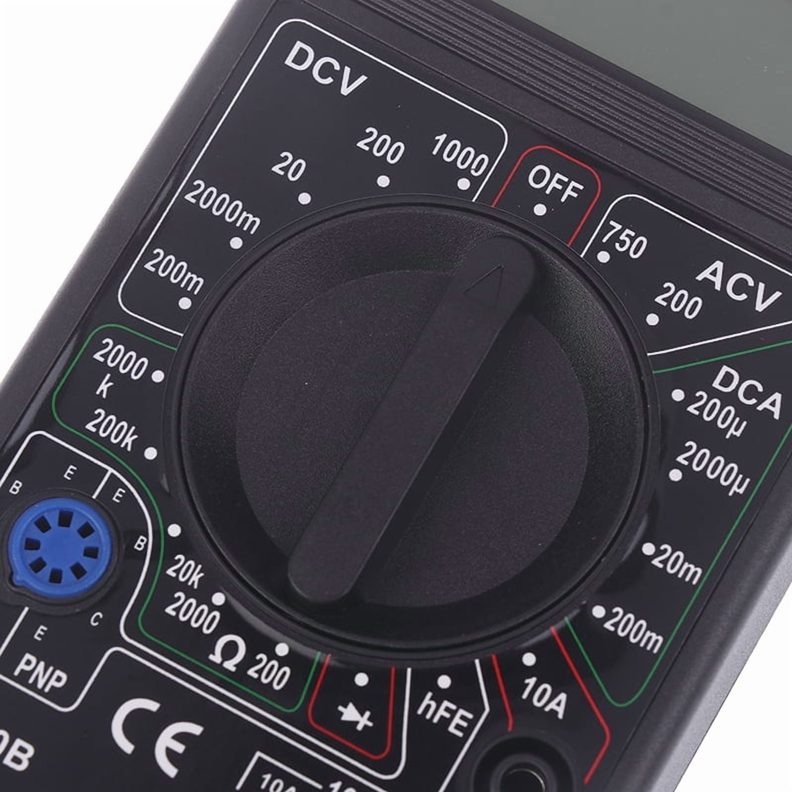 LCD Auto Range Digital Voltmeter Multimeter Ohmmeter Volt Tester ...