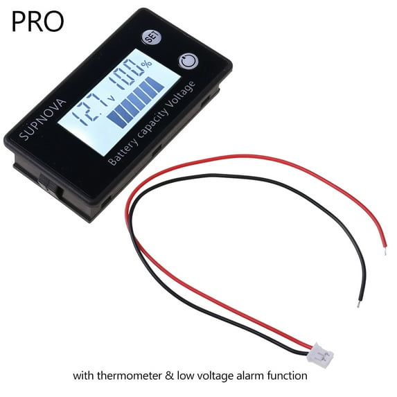 LCD Battery Capacity Monitor Gauge Meter Lead Acid Battery Indicator ...