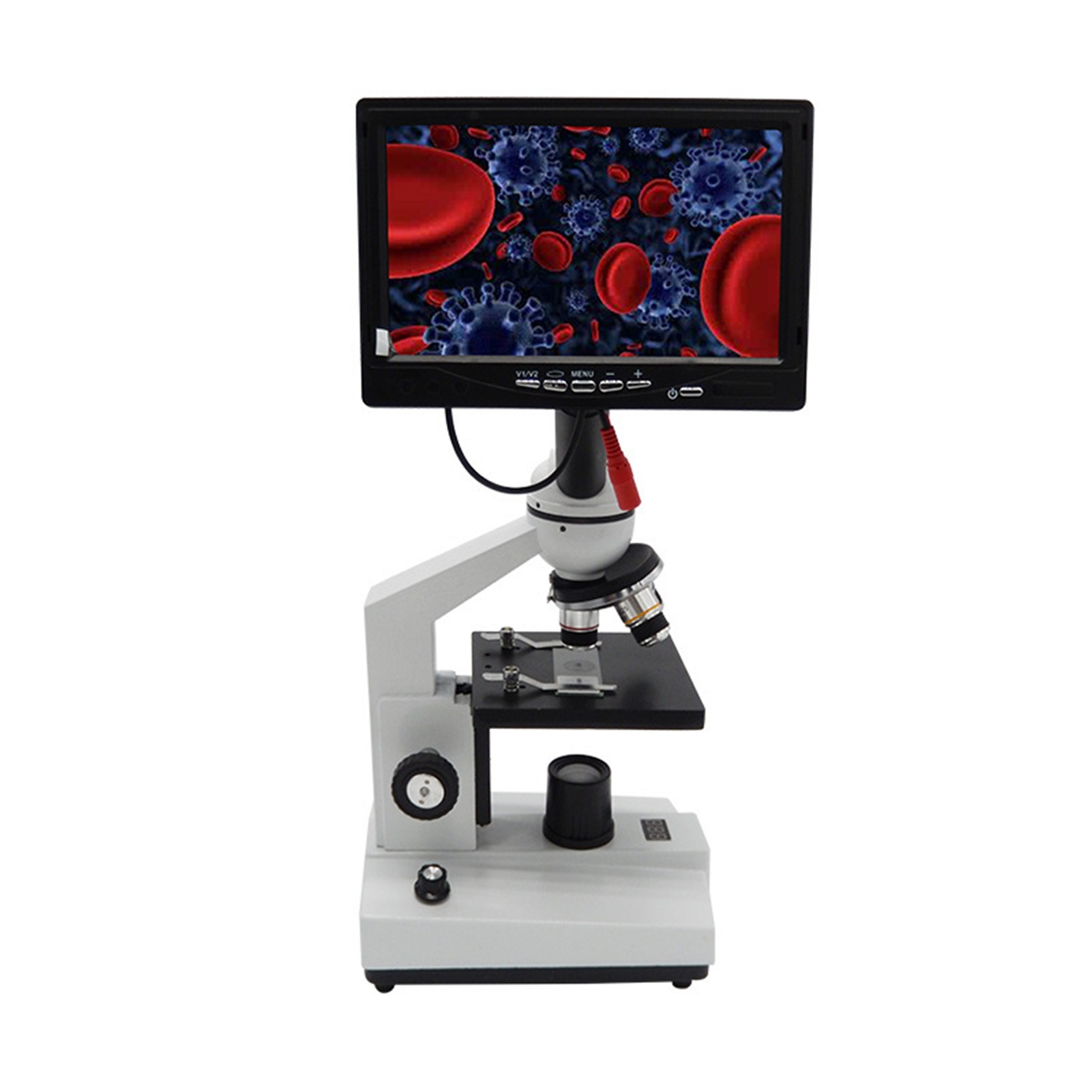 LCD Biological Microscope 1600x 2500x Animal Sperm Egg observation ...