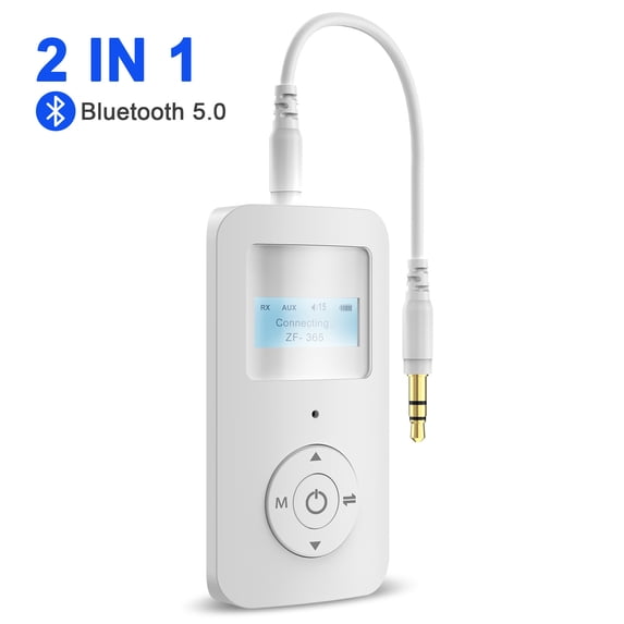 LCD Bluetooth 5.0 2-in-1 USB Adapter - AUX Bluetooth Transmitter ...