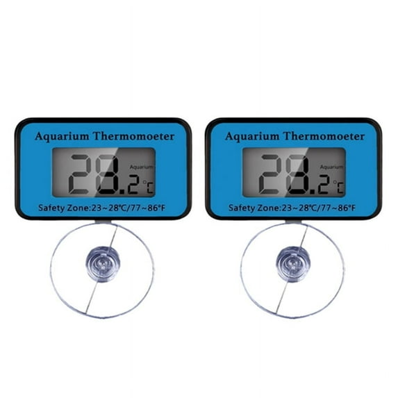 LCD Digital Aquarium Thermometer with Suction Cup Fish Tank Water ...