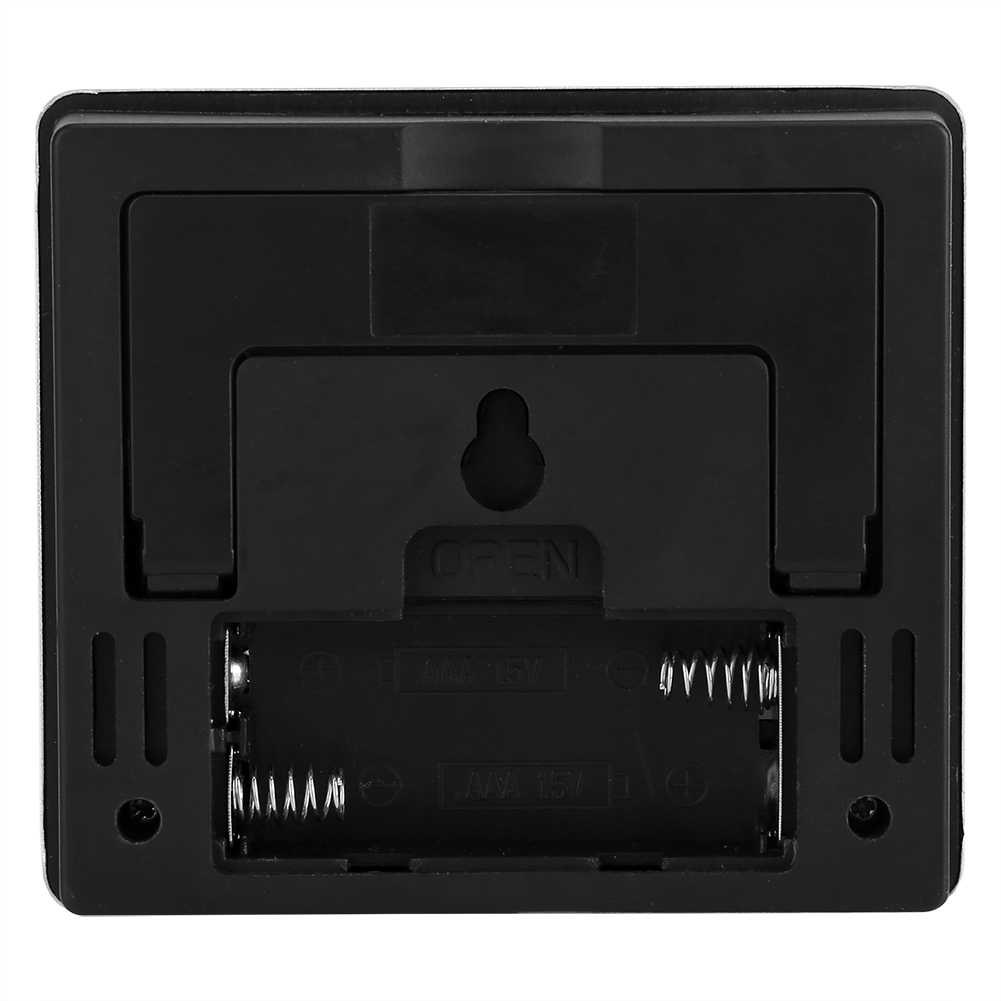 LCD Digital Backlight Weather Humidity Temp Display Alarm Clock ...