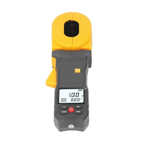LCD Digital Clamp Ground Resistance Meter Auto Power Off Clamp Earth ...
