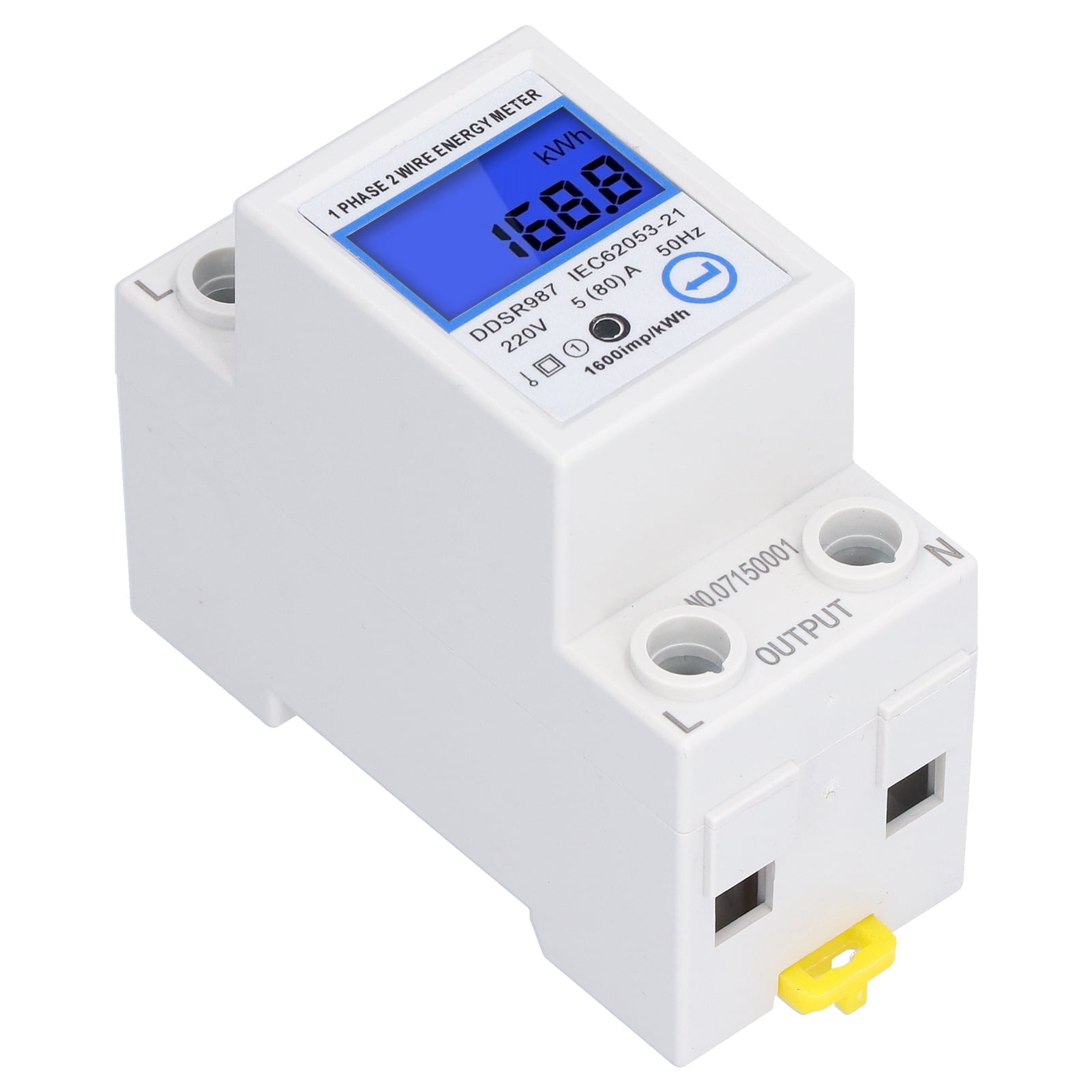 Neyseki LCD Digital Electricity Meter Single Phase DIN Rail ...