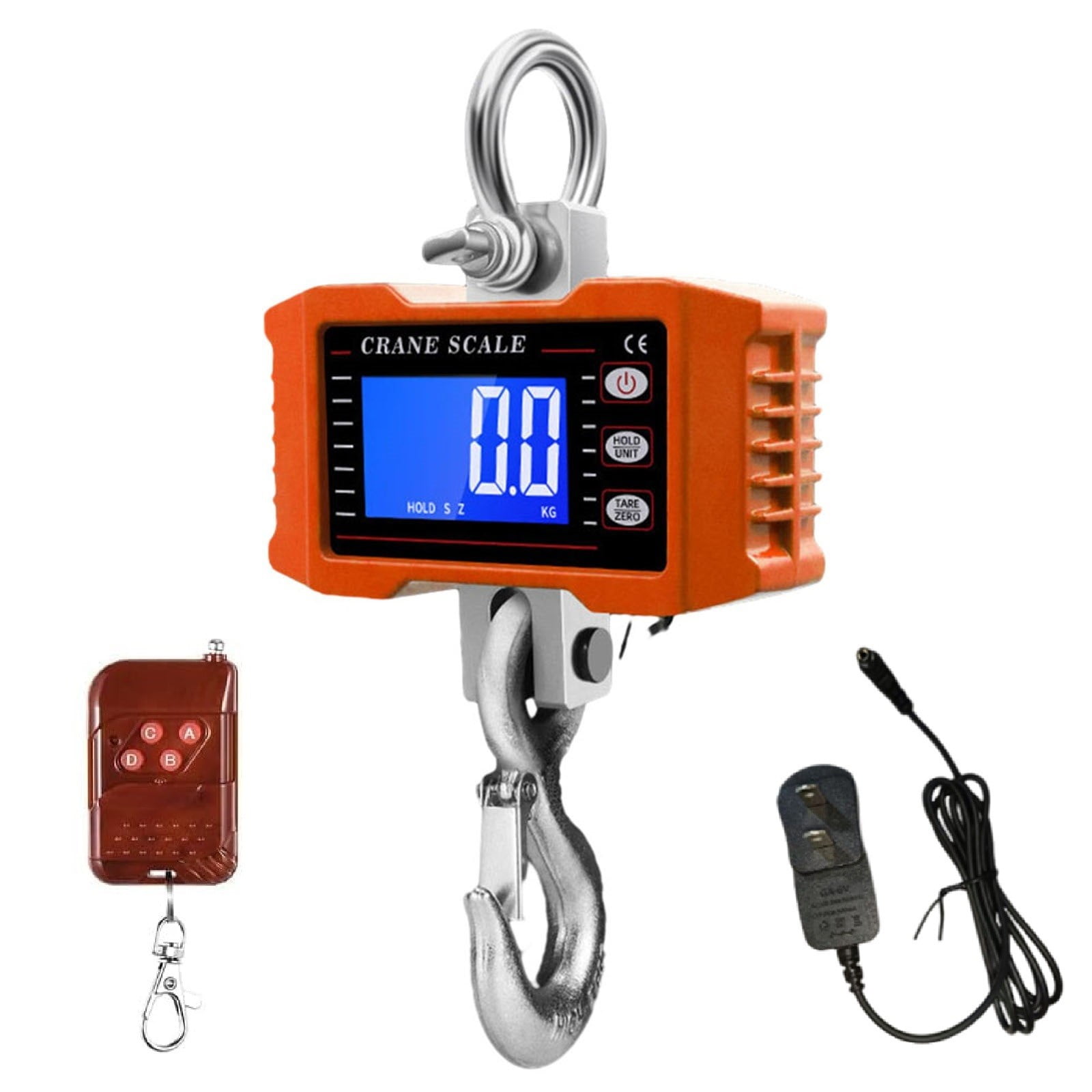 Lcd Digital Hanging Scale Crane Hook Scale 1500Kg Industrial Crane Scale Charged - Walmart.com