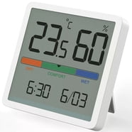 Digital Hygrometer Indoor Thermometer, Temperature Humidity Gauge with ...