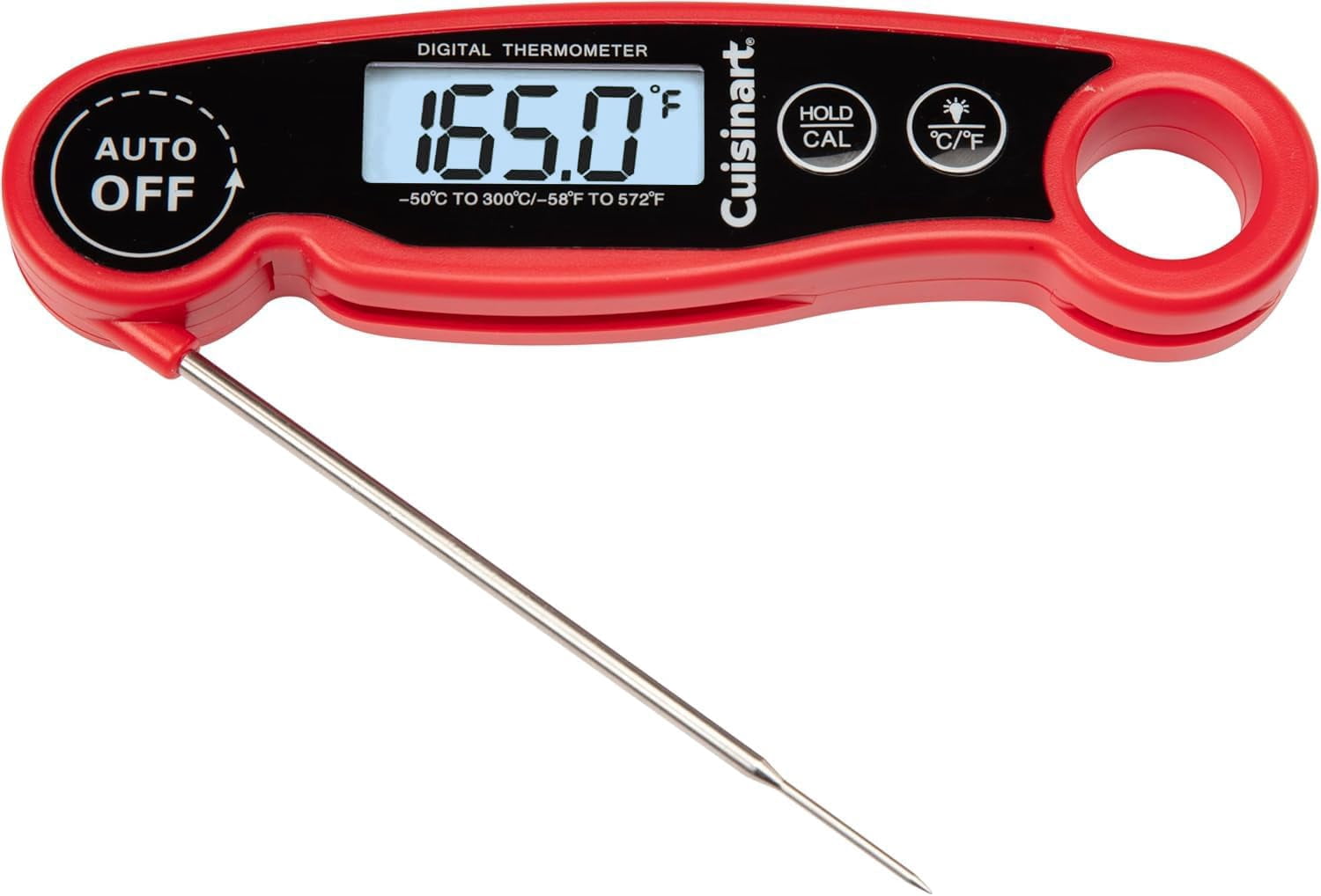 LCD Digital Instant Read Thermometer, Water Resistant Meat Thermometer ...