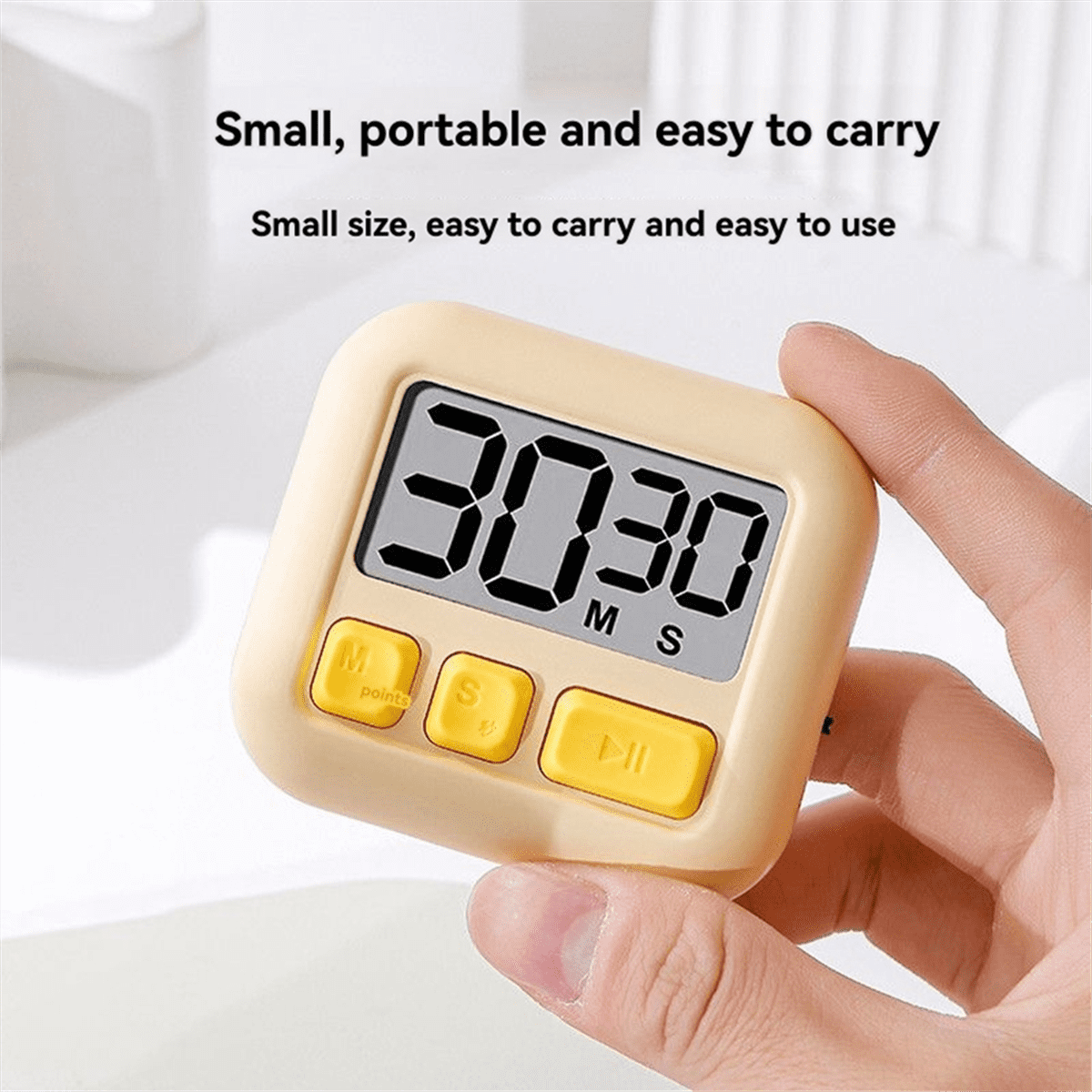 LCD Digital Kitchen Timer with Magnetic Electronic Tool for Cooking ...