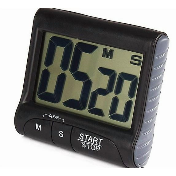 LCD Digital Large Kitchen Timer Countdown Up Clock Loud Alarm Magnetic ...