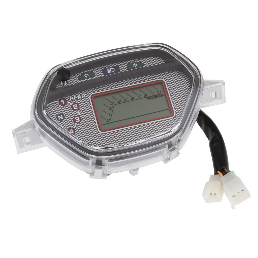LCD Digital Motorcycle Tachometer Gauge Backlight - Walmart.com