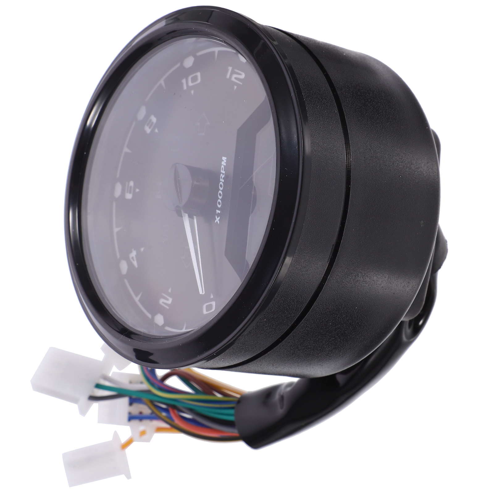LCD Digital Odometer Voltmeter for Bike Tachometer 12000 RPM ...