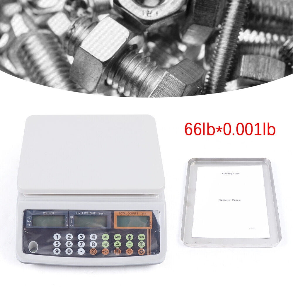 LCD Digital Coin Counting Scale, 66LB Capacity, 0.001LB Accuracy, High ...