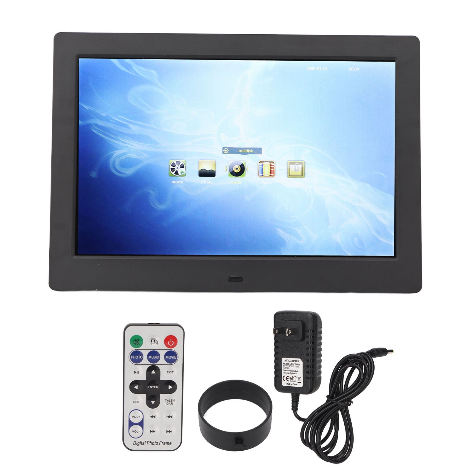 LCD Digital Photo Frame IPS Full View Screen 1280x800 USB Support Black ...