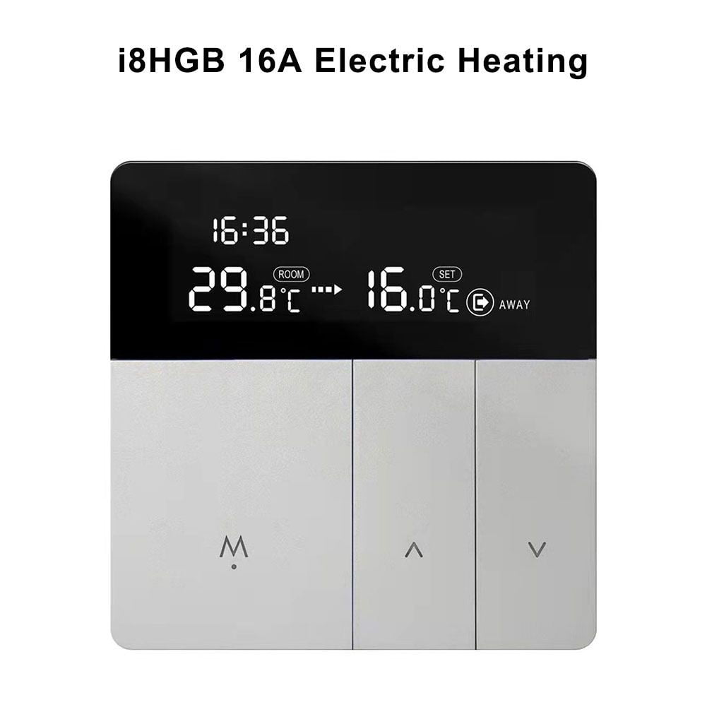 LCD Digital Programmable Thermostat for Underfloor Heating,Touch ...