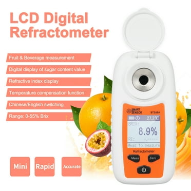 Digital Fruit Sugar Meter Refractometer Fruit Juice Sugar Beverage Drin ...