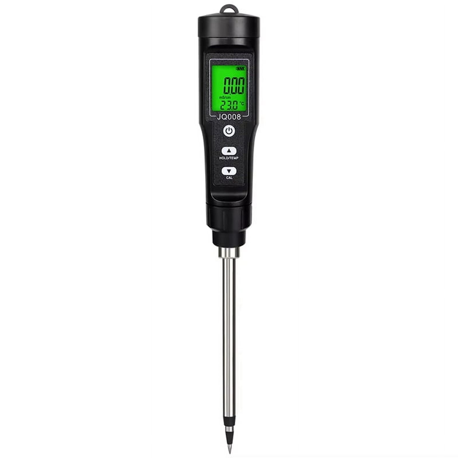 LCD Digital Soil EC Tester Thermometer 0.00-10.00mS/cm Backlight ...