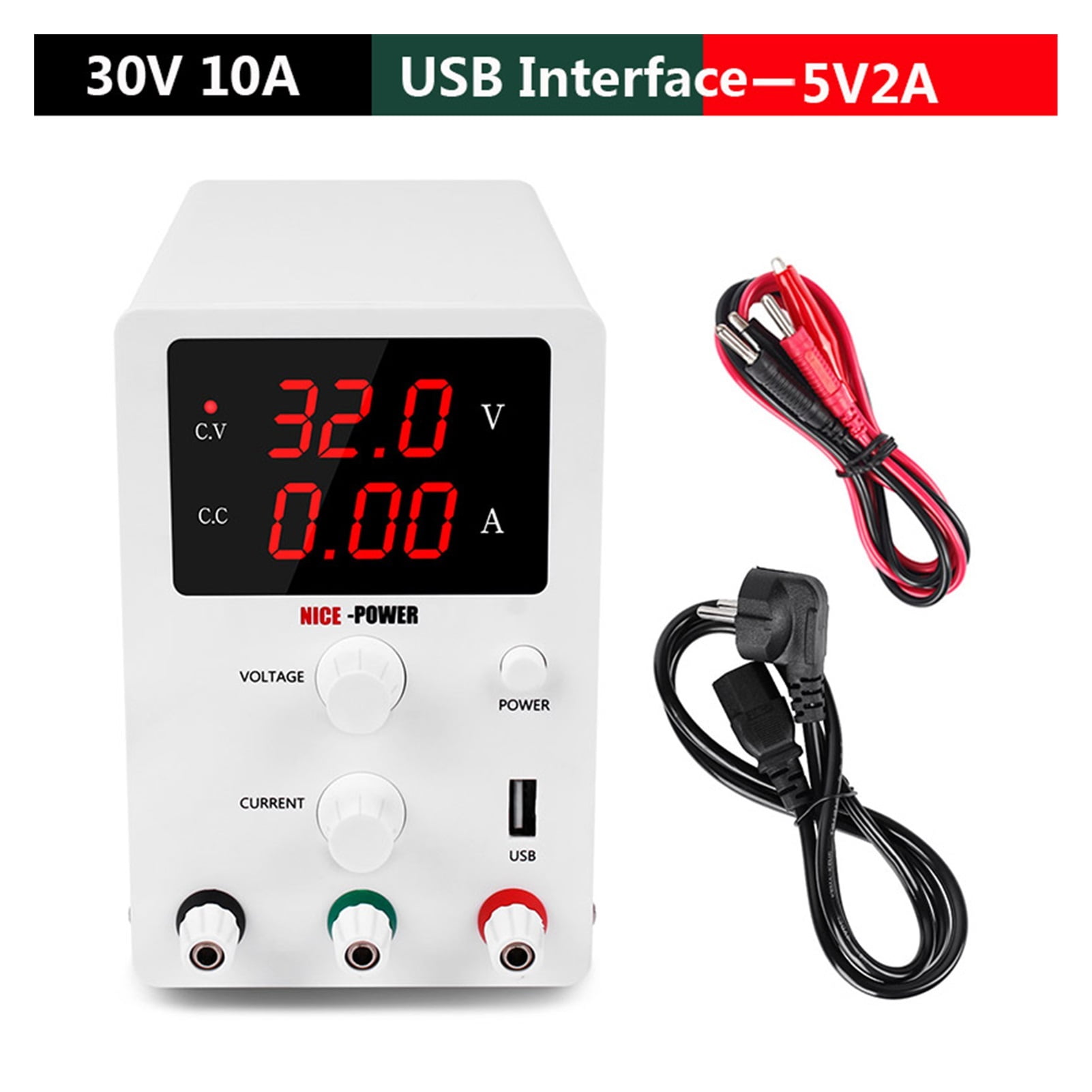 LCD Digital Switching DC Power Supply Voltage Regulators Lab Repair ...