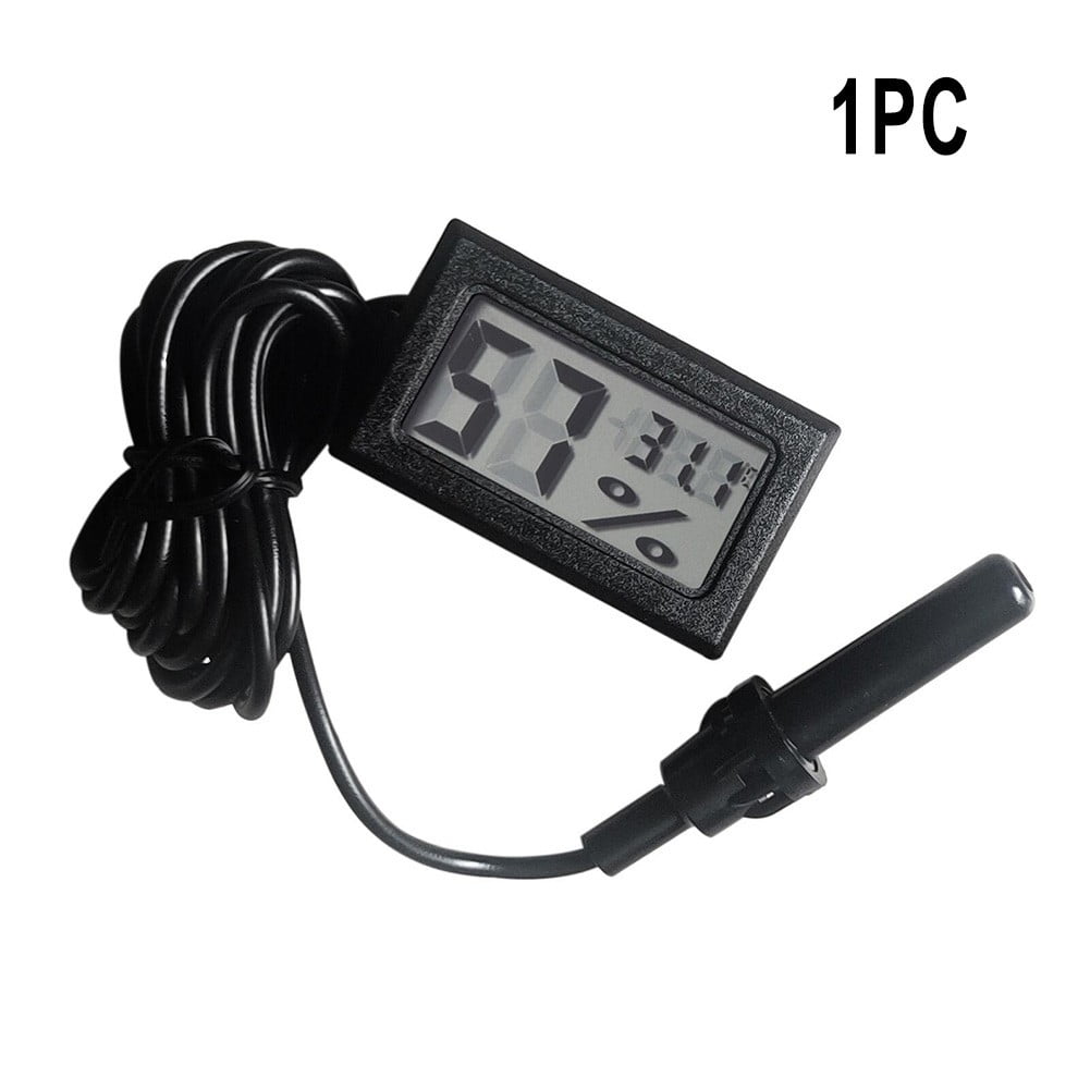 LCD Digital Thermometer Humidity Hygrometer Temp Gauge Temperature ...