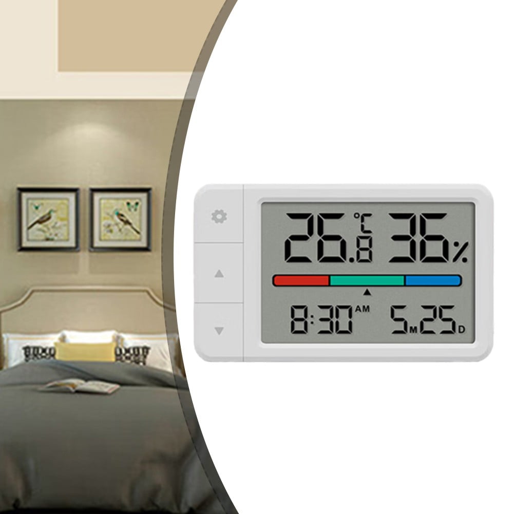 LCD Digital Thermometer Hygrometer Indoor Room Electronic Temperature ...