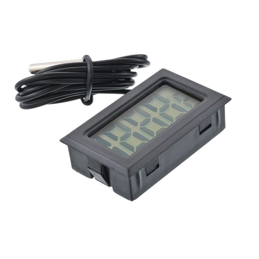 LCD Digital Thermometer Hygrometer Probe with 1 Meter Long Molded Case ...