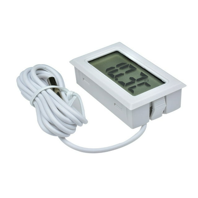 LCD Digital Thermometer Hygrometer Probe with 1 Meter Long Molded Case ...