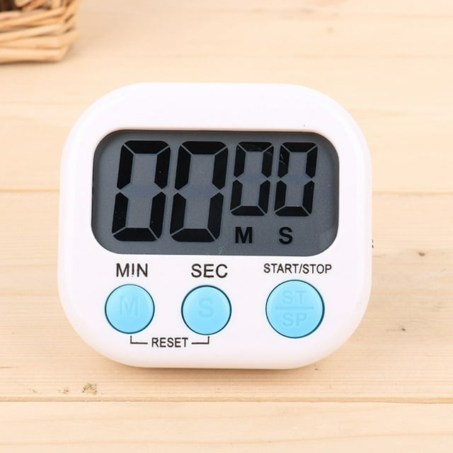LCD Digital Timer Digital Timer Stopwatch Clock Loud Magnetic Timer ...