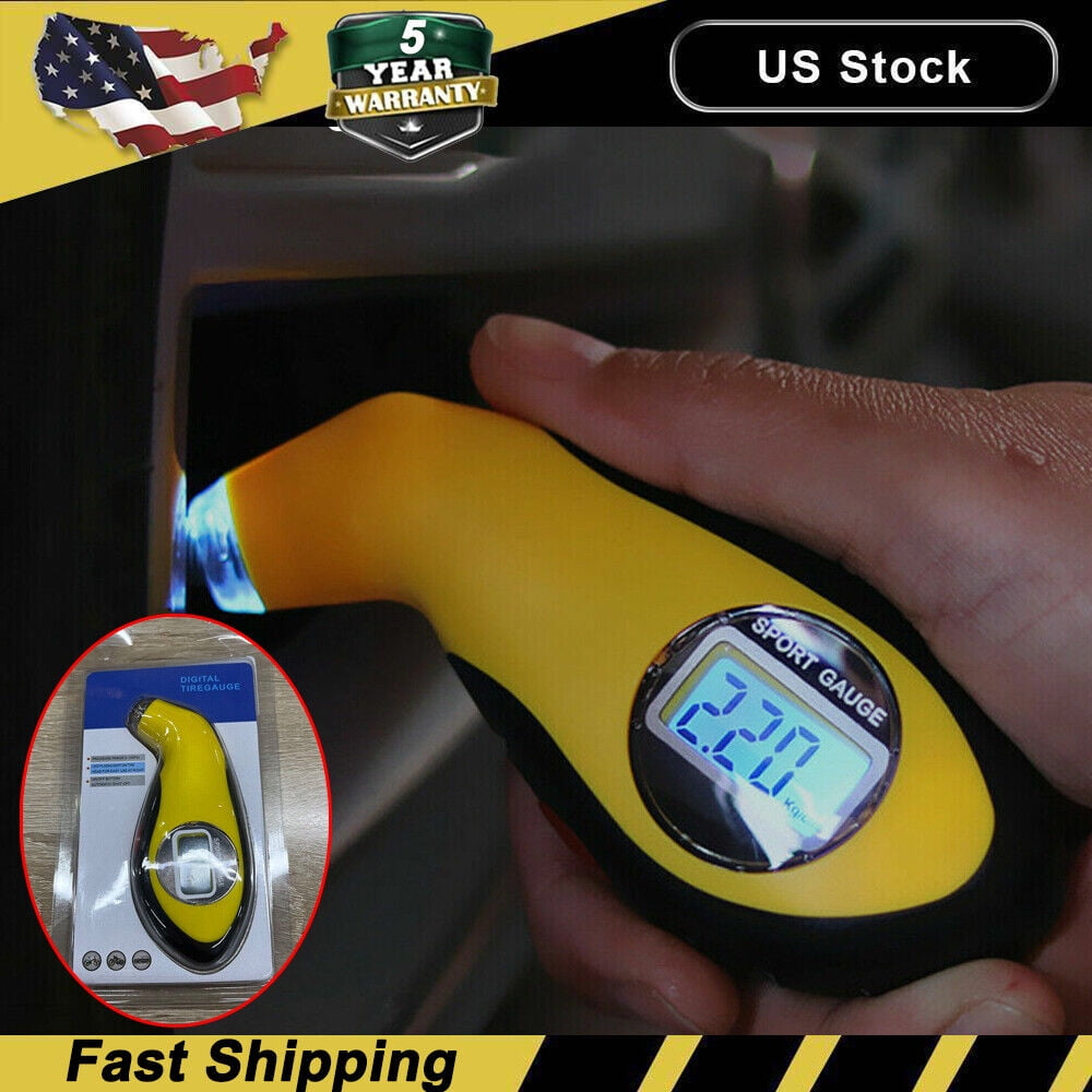 Geartronics LCD Digital Tire Pressure Gauge, Handy Air Gauge for Car ...