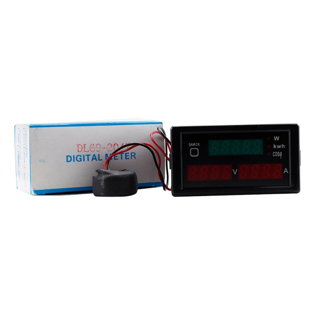 LCD Digital Voltmeter Ammeter Wattmeter AC80-300V/200-450V 0-100A 0 ...