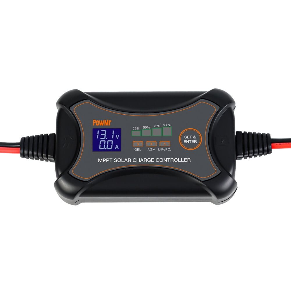 LCD Display 10A Solar Controller Portable Solar Panel Battery Regulator ...