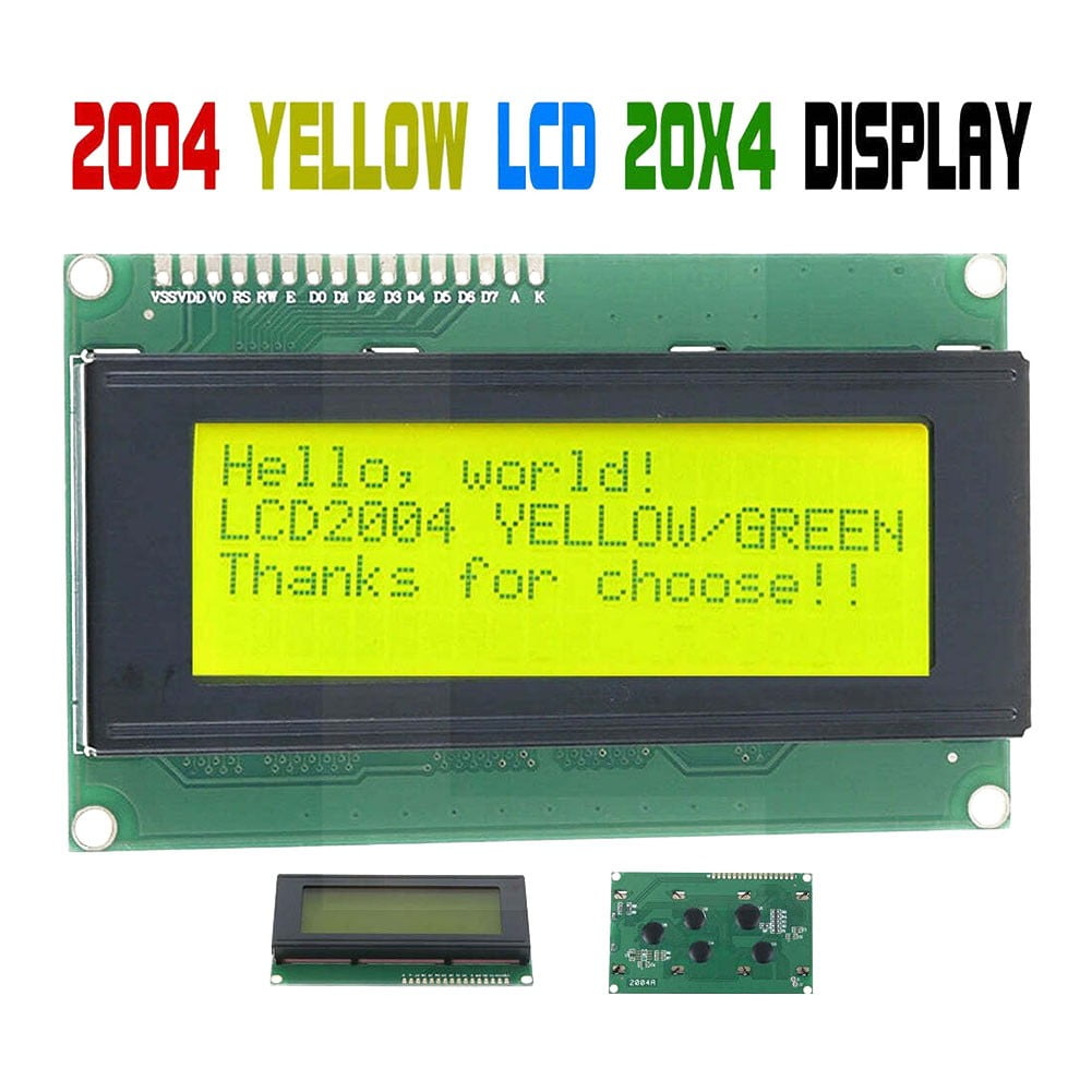 LCD Display 2004 Interface 20X4 Character LCD Module Blue & Green ...