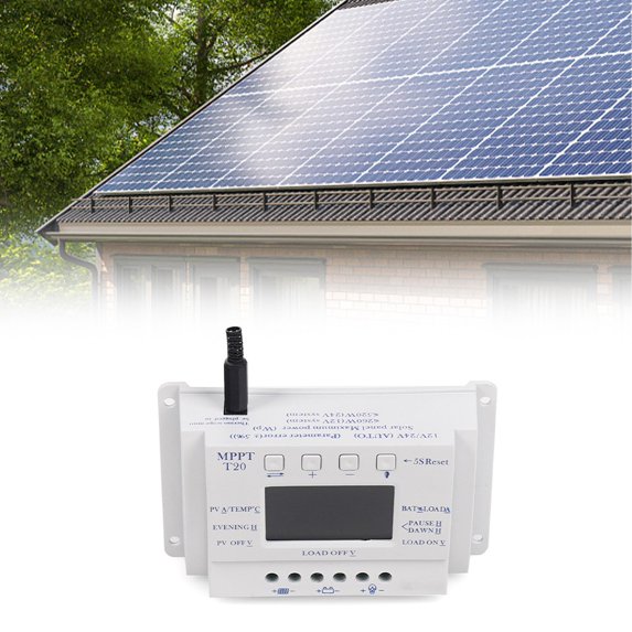 Lcd Display 20A For Mppt 12V/24V Solar Panel Battery Regulator Charge ...