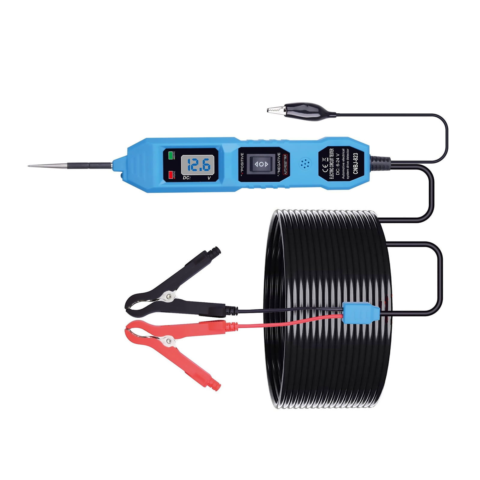 LCD Display Automotive Circuit Tester with Positive/Negative Detection ...