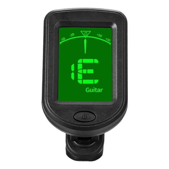 LCD Display Clip-On Tuner 3V Button Battery Chromatic Tuner Clip On ...