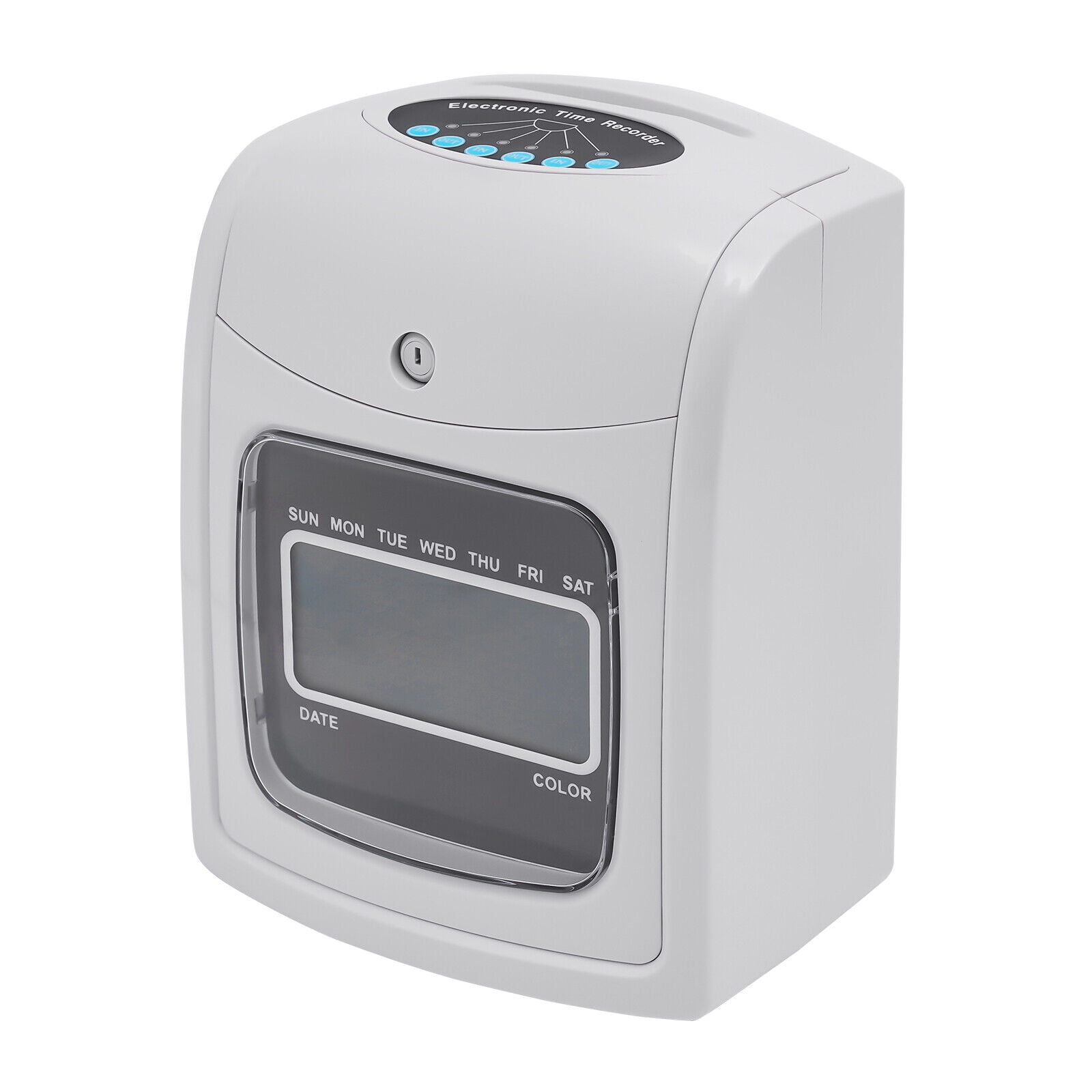 LCD Display Employee Attendance Punch Time Clock Payroll Recorder W/ 50 ...