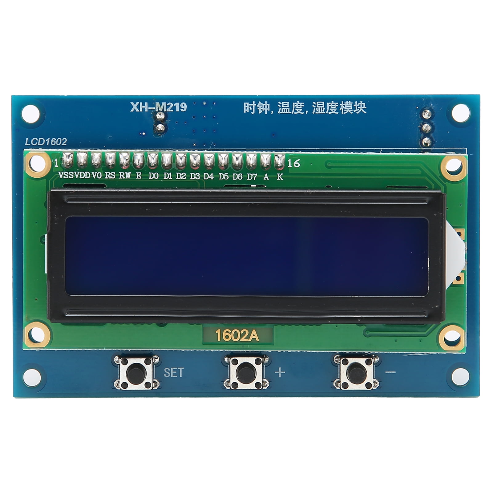 LCD Display Module with Manual Timing Control, 1602 Serial Interface ...