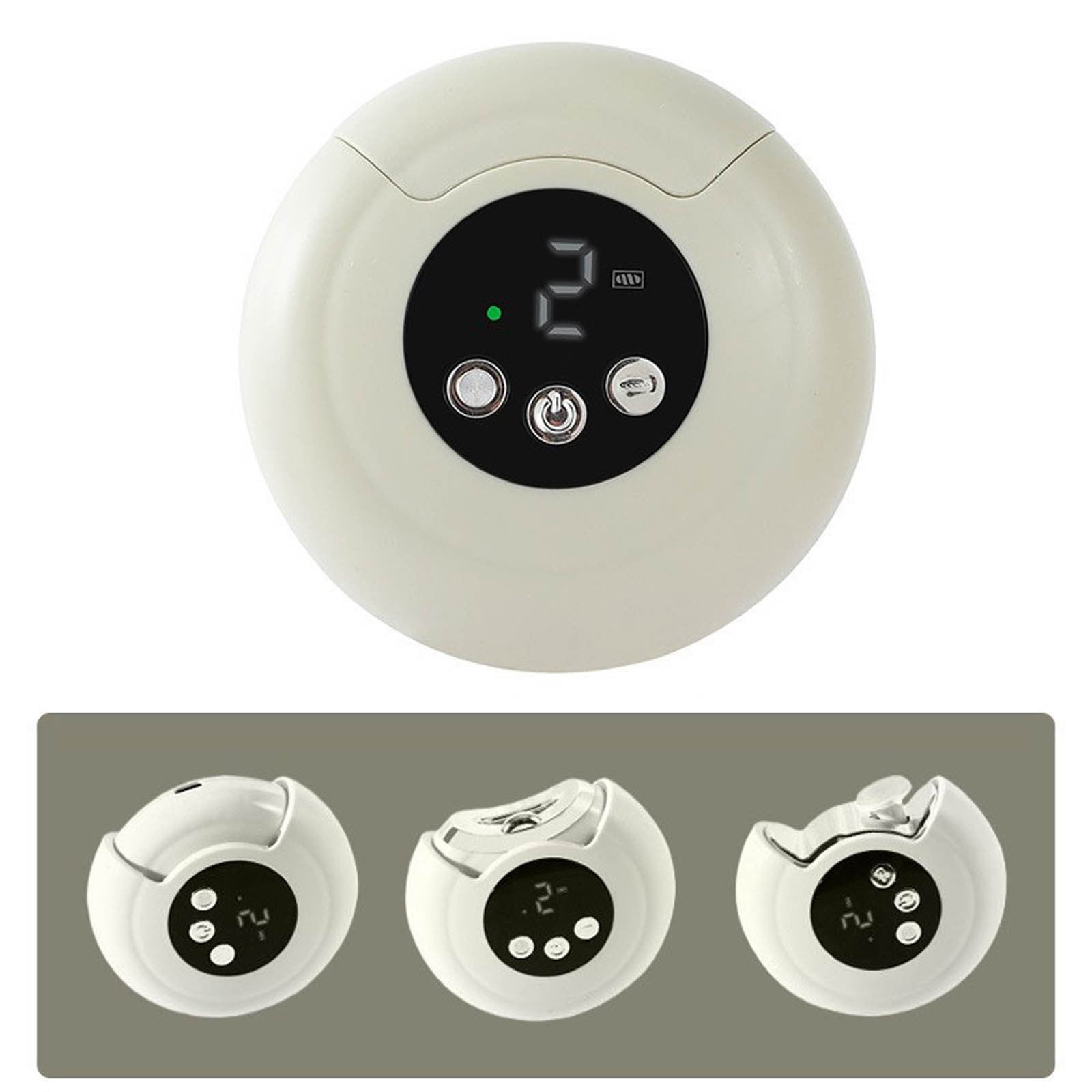 LCD Display Nail Clipper Kit Manicure Set With Precision File Grooming ...