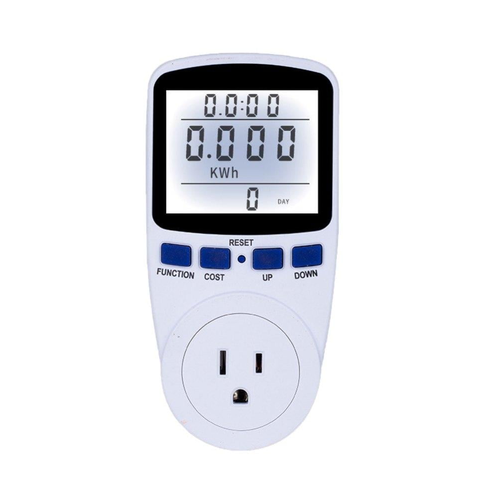 LCD Display Night Vision Power Meter Plug, Power Consumption Monitor ...