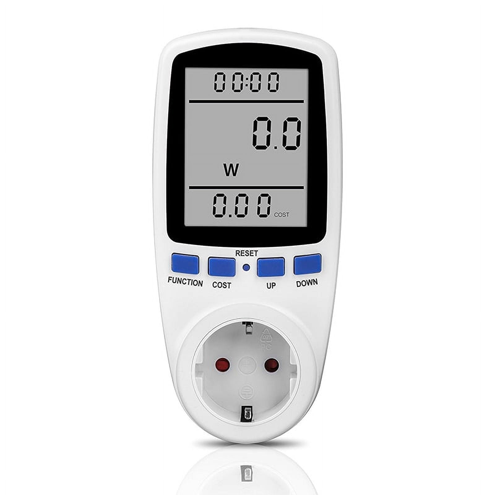 LCD Display Night Vision Power Meter Plug, Power Consumption Monitor ...