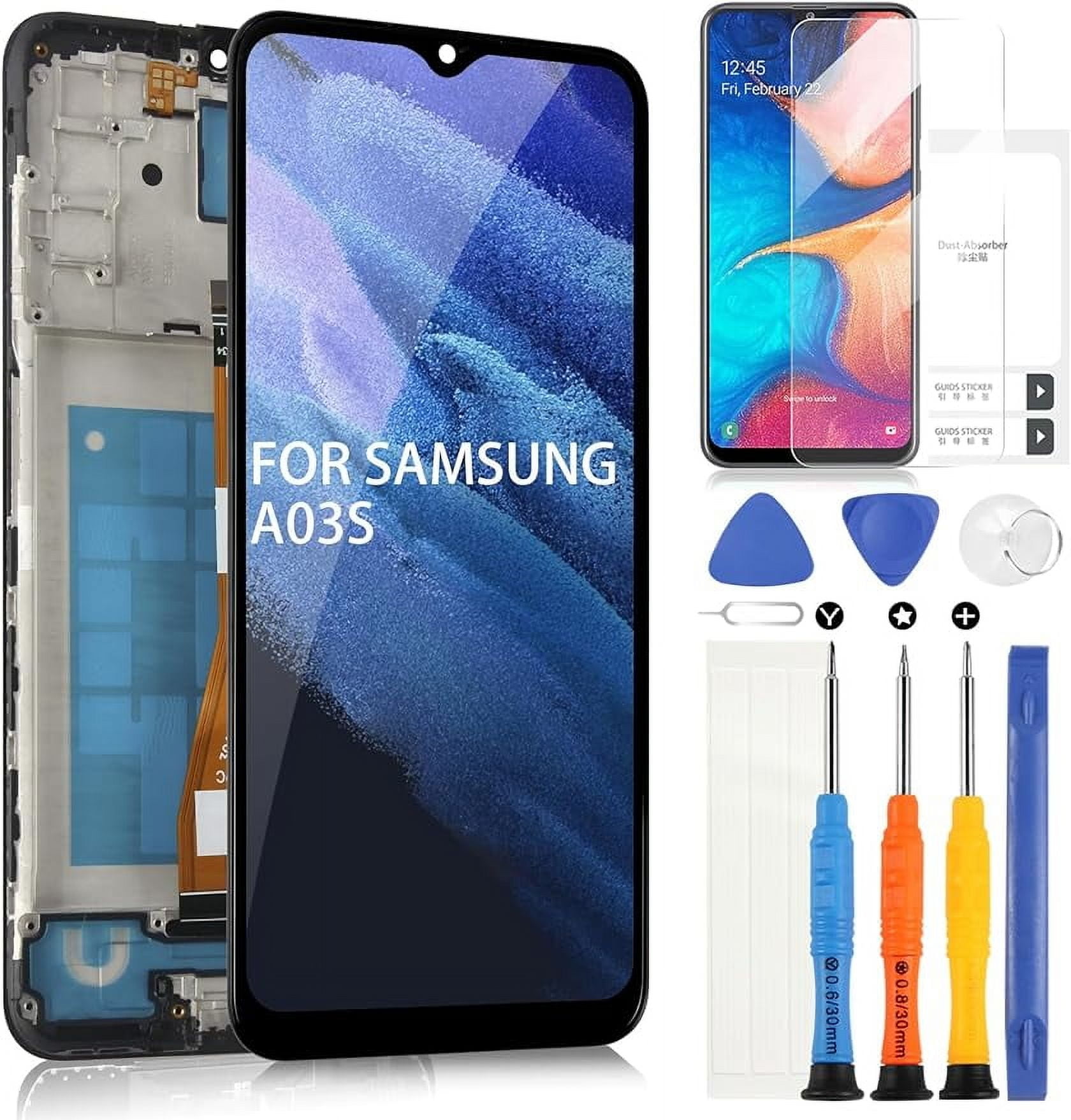 LCD Display for Samsung Galaxy A03s Screen Replacement A03S with Frame ...