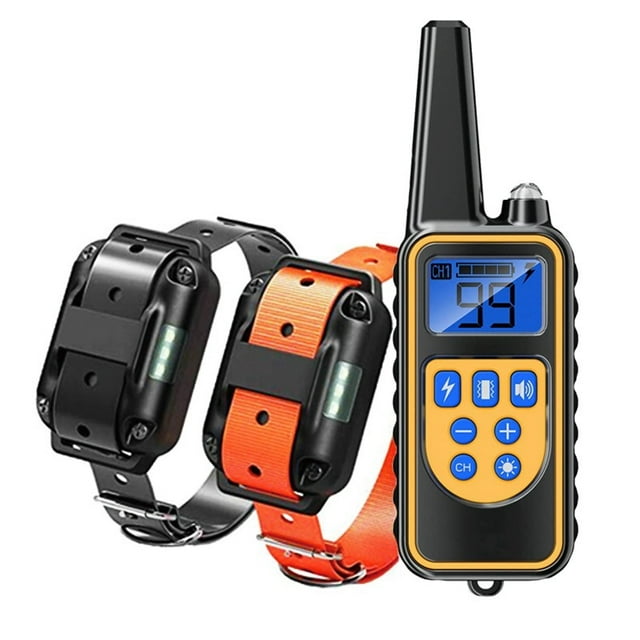 LCD Dog Training Collar/Remote Control Pet Bark Stopper Dog Waterproof ...