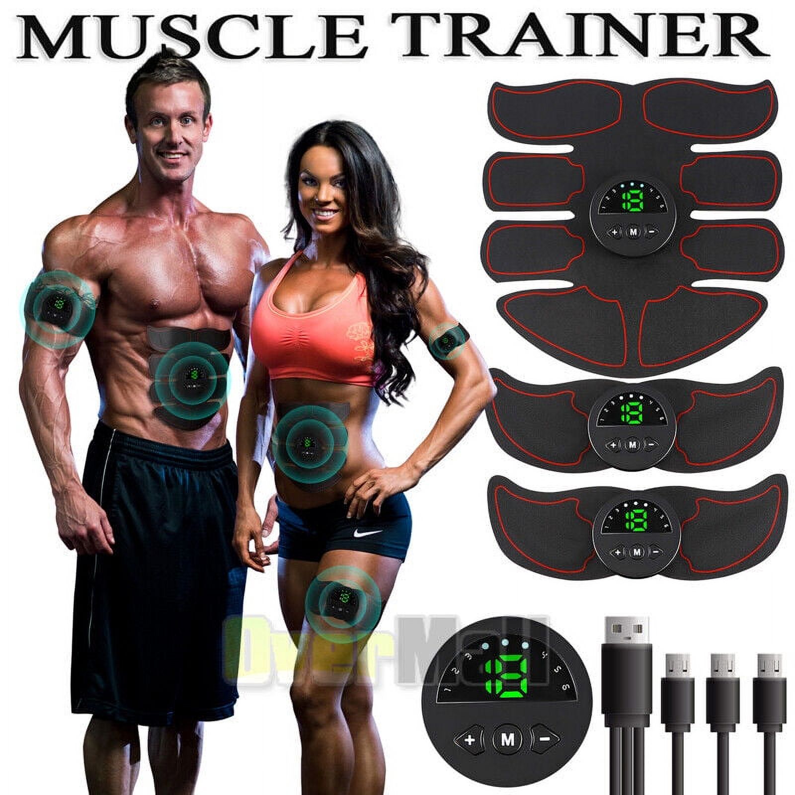 LCD Electric Muscle Toner Machine Toning Belt Simulation Fat Burner ...