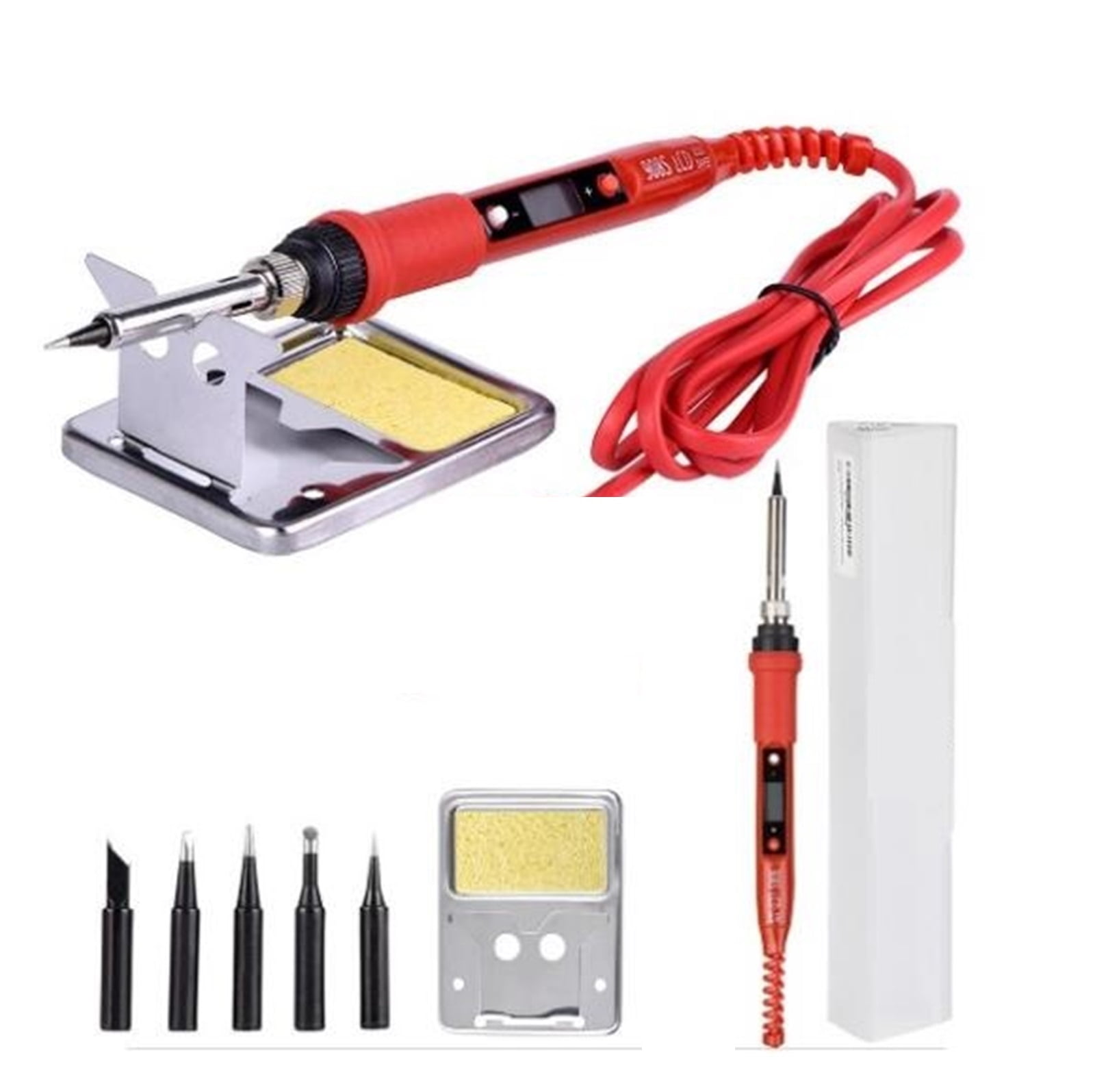 LCD Electric Soldering Iron, Adjustable Temperature Solder Iron,With ...
