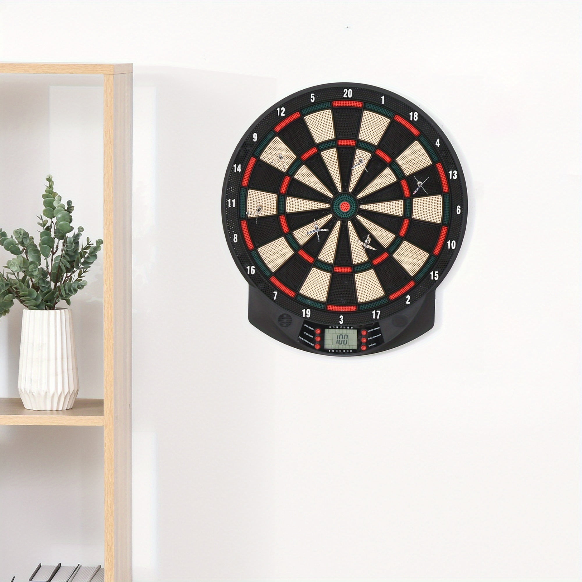 LCD Electronic Dartboard Set Features 26 Games w/ 185 Variations and ...