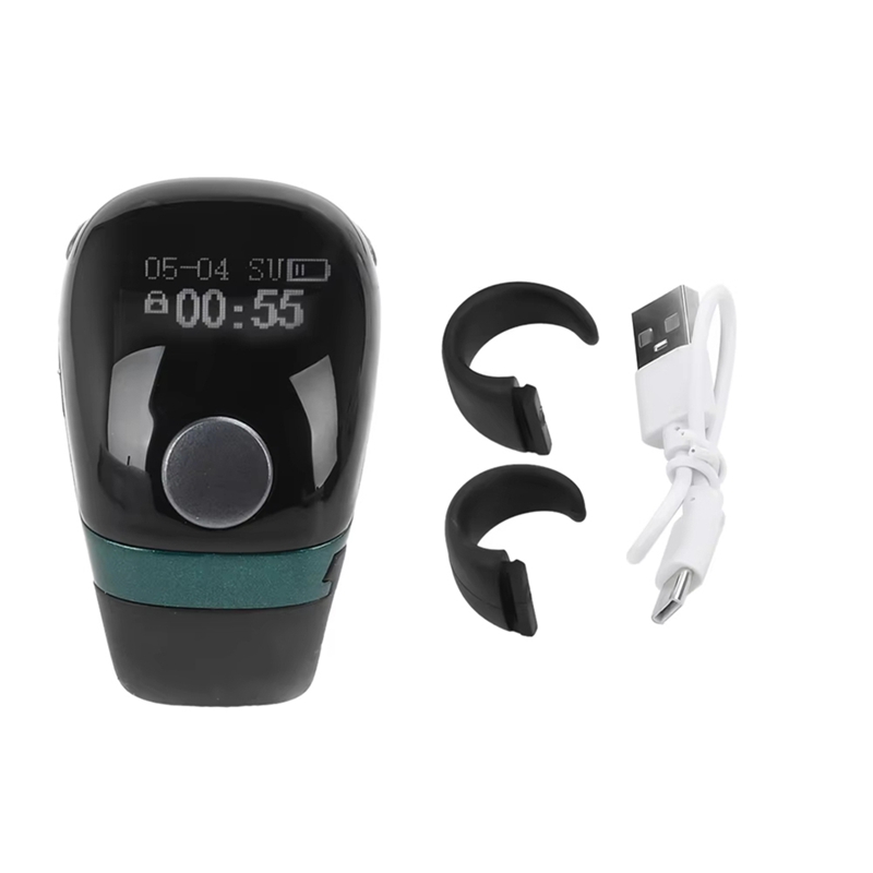 LCD Electronic Digital Tally Counter Smart Ring Point Marker Row Finger ...