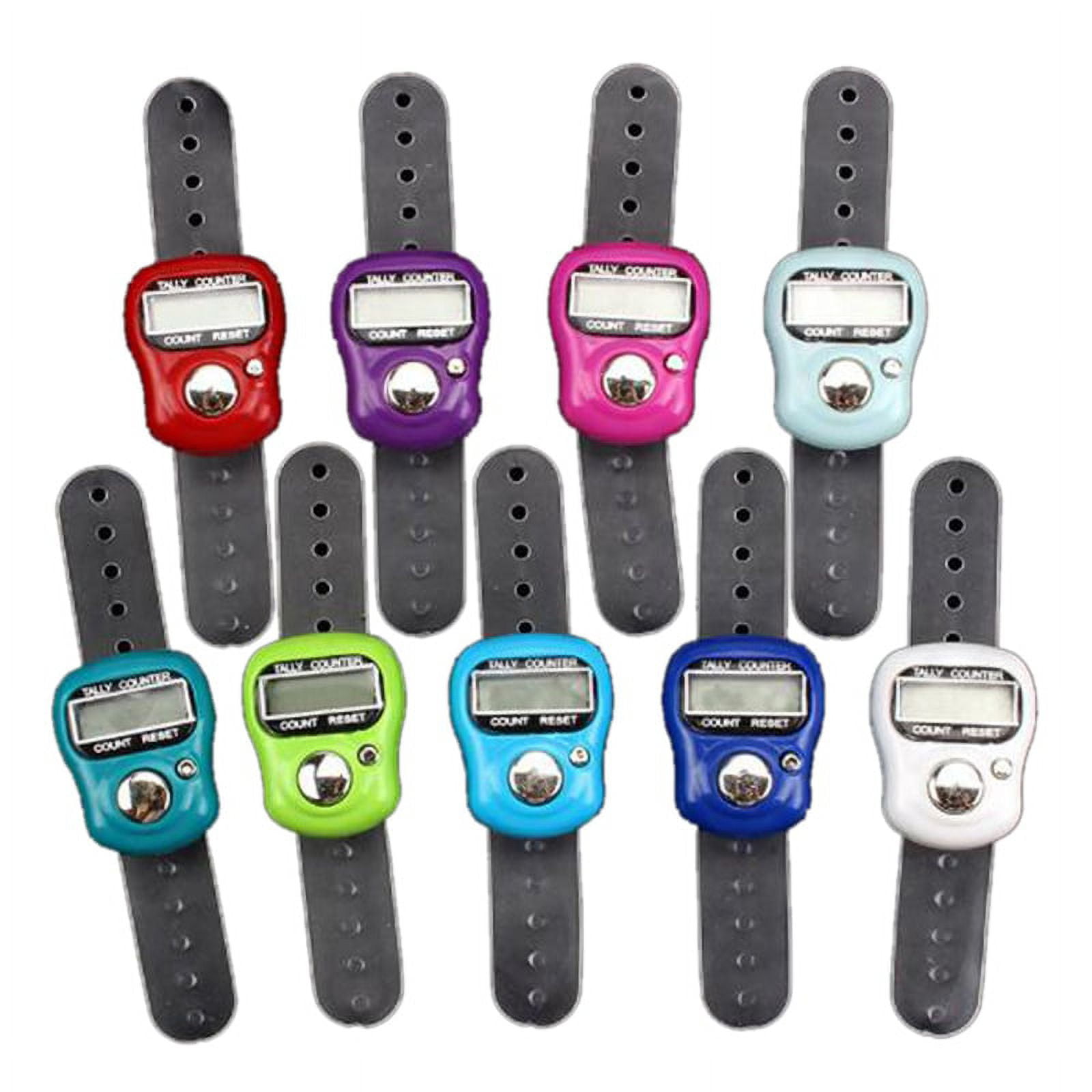 LCD Electronic Finger Hand Ring Knitting Row Tally Counter Pedometer ...