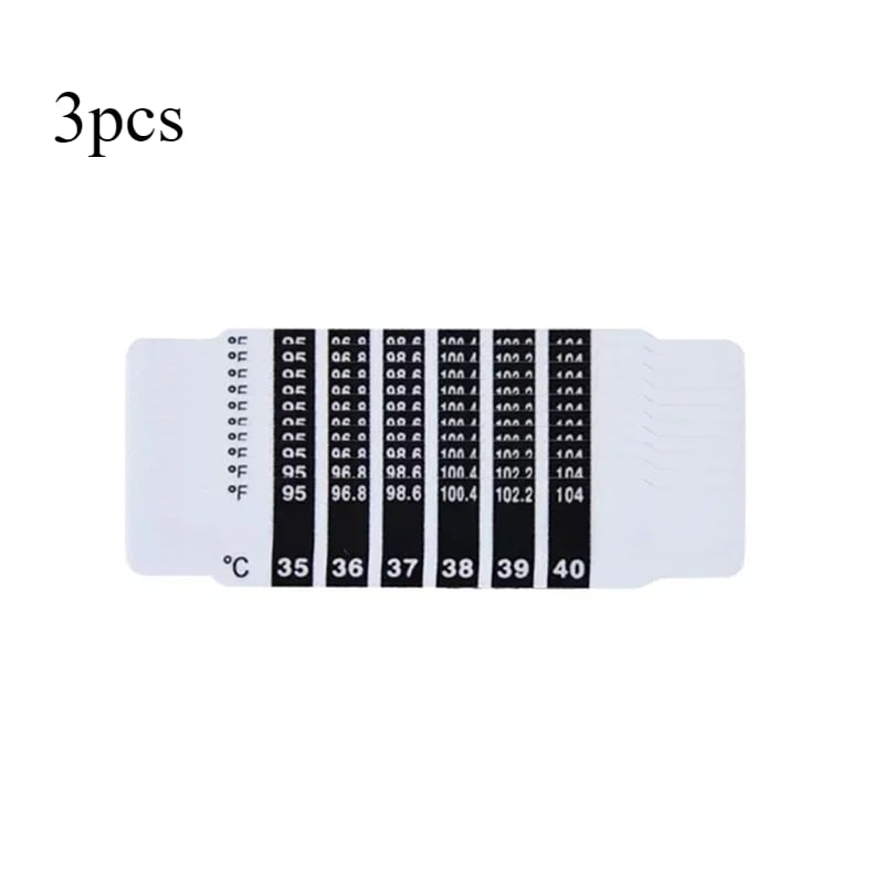 LCD Forehead Temperature Stickers for Children and Infants, 3-Piece ...