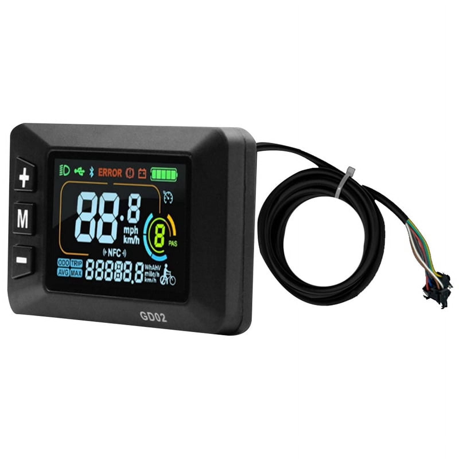 LCD-GD02 Electric Bike LCD Display Meter Dashboard Panel 24V 36V 48V 52V 60V for Scooter SM5 ...