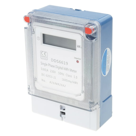 LCD Household Electric Meter Wall Mounted Digital kWh Meter Easy ...