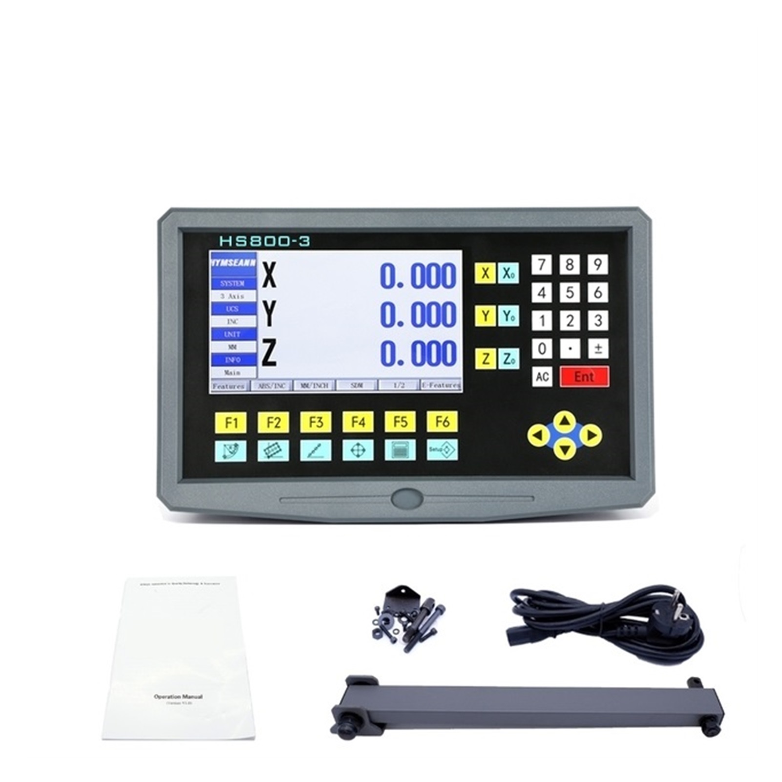 LCD Kit Complet Set 3 Axis Milling Turning Lathe Grinder Machine Digital Readout And Linear ...