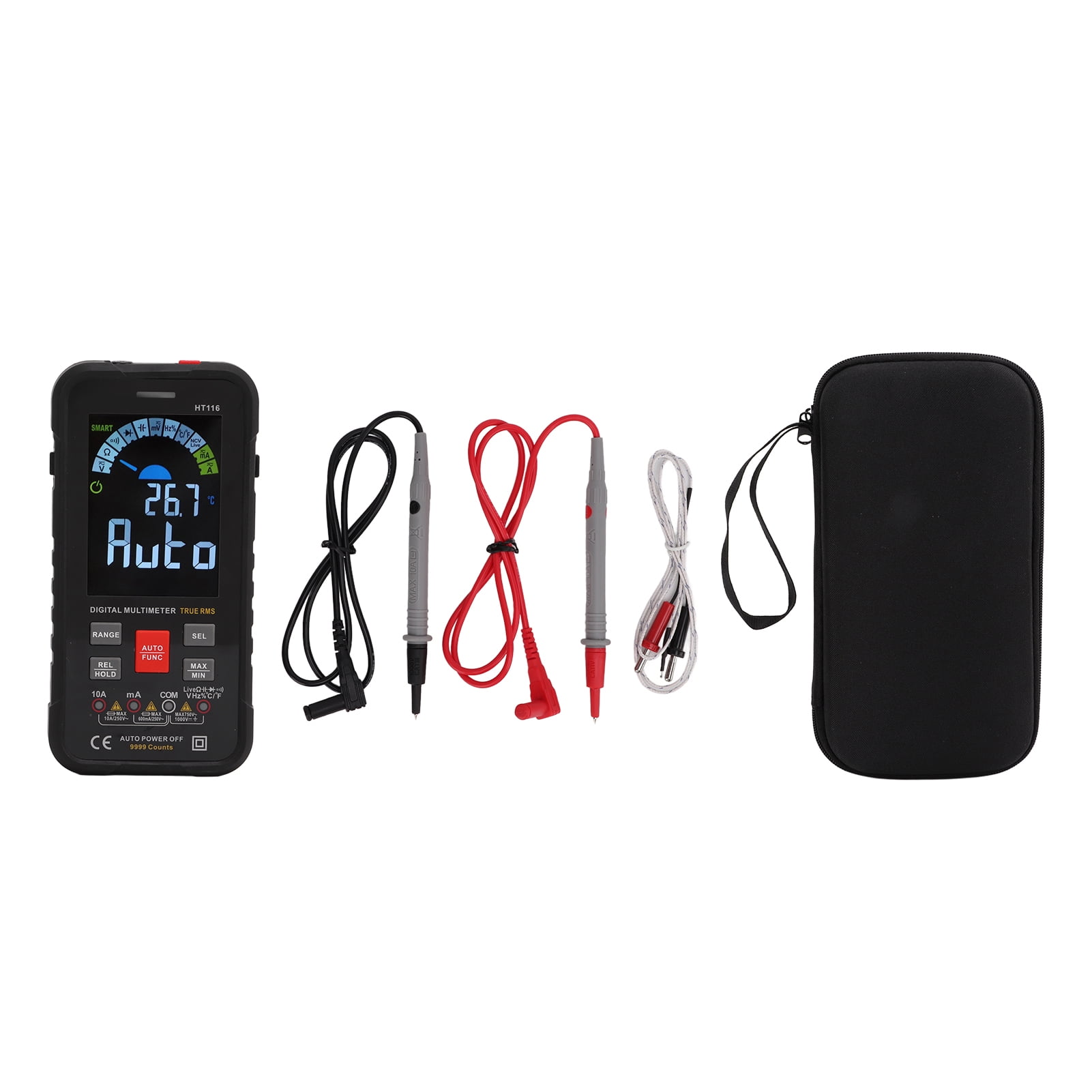 LCD Large Screen Digital Multimeter Smart Multimeter 9999 Counts ...